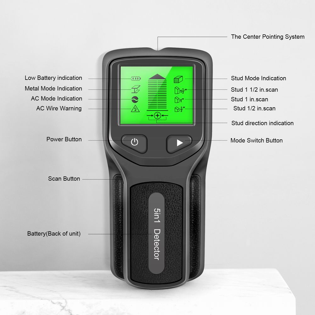 5 in 1 Stud Finder Wall Scanner Electronic Stud De... – Grandado