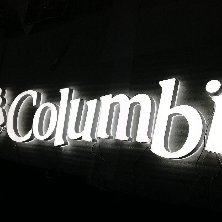 Advertising outdoor 3D lighting signage Face and b... – Grandado