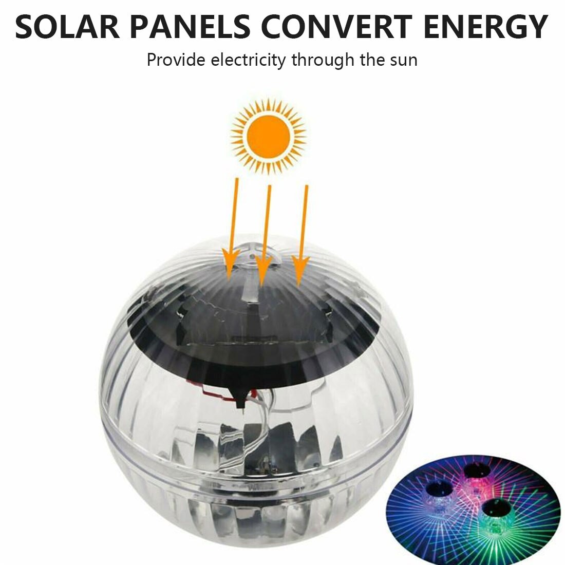 Solar Power Multi Kleur Veranderende Water Drift L... – Grandado