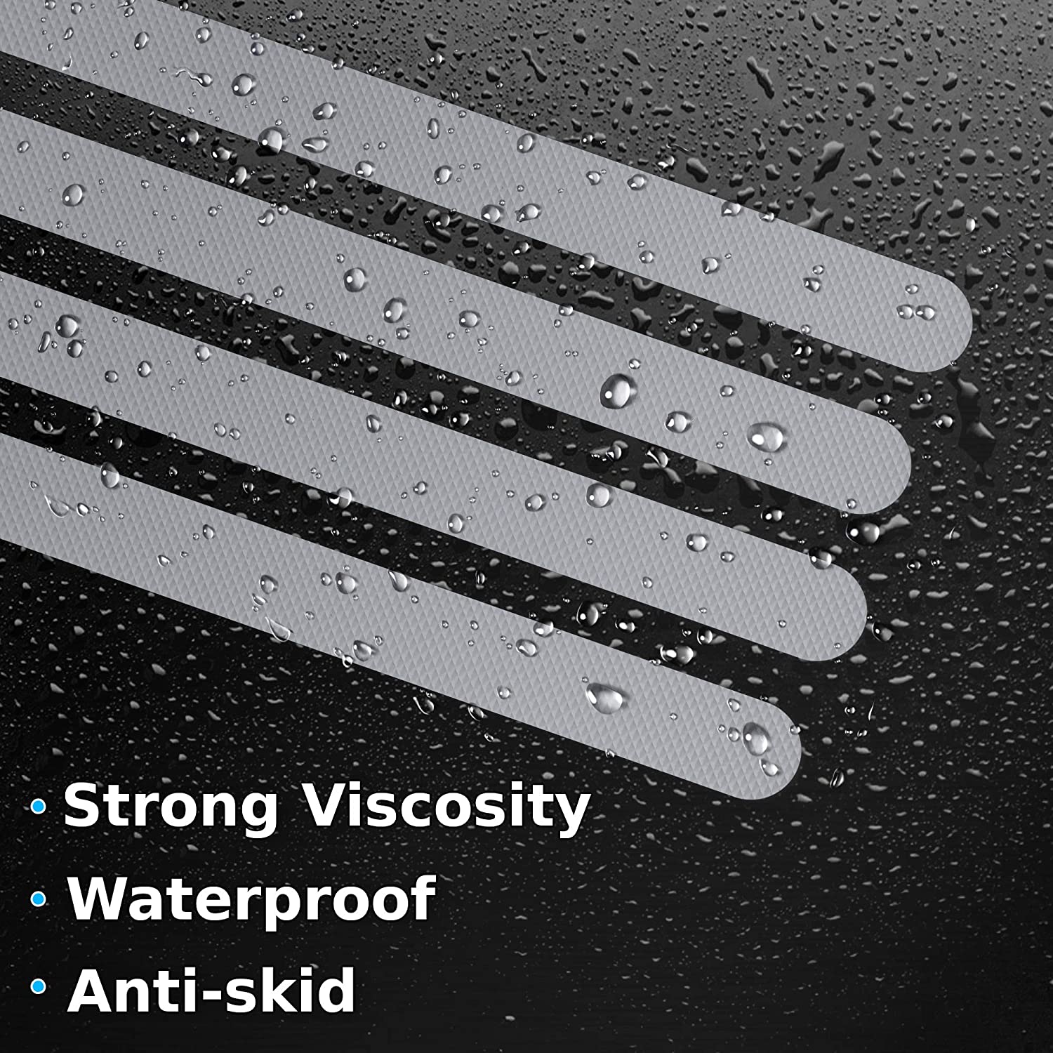 Anti Slip Strips Transparent Shower Stickers Bath ... – Vicedeal