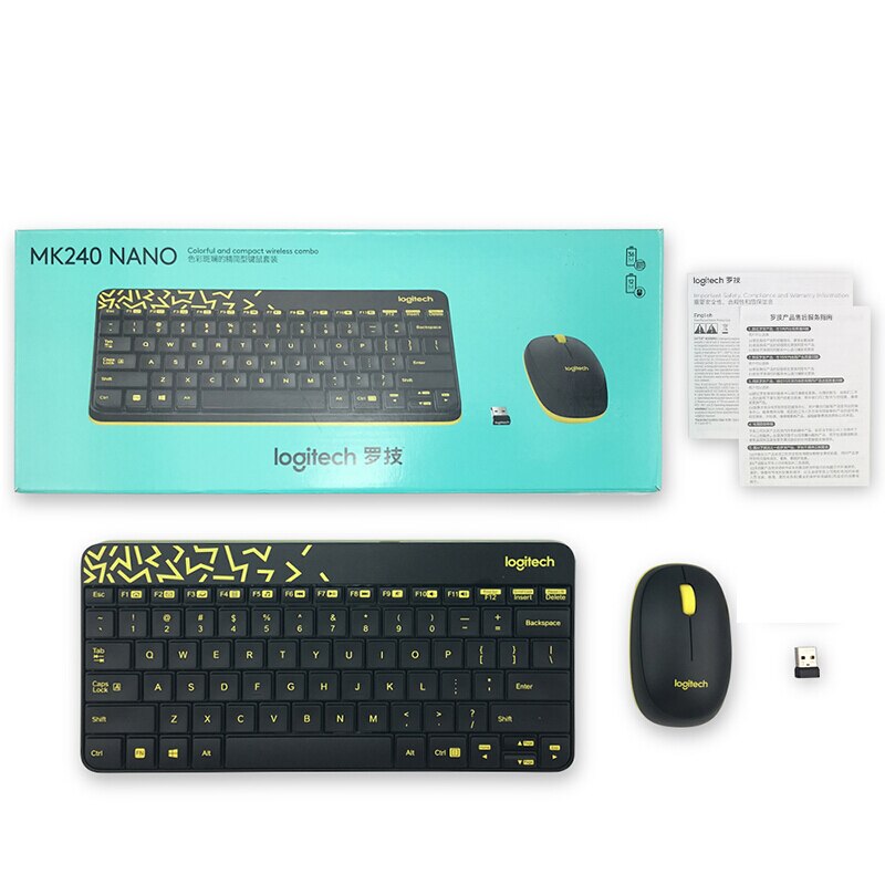 Logitech MK240 Nano wireless keyboard and mouse co... – Grandado