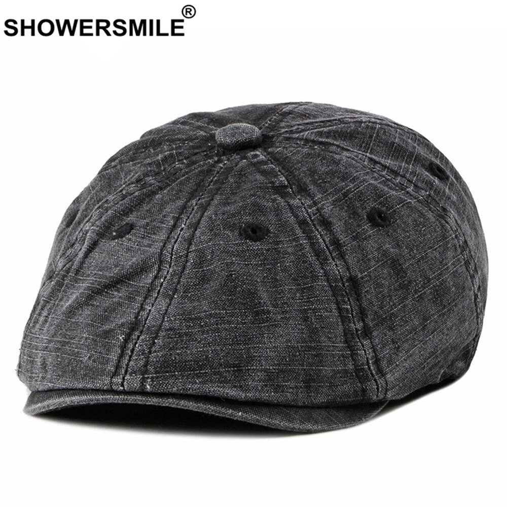 SHOWERSMILE Cotton Newsboy Cap British Vintage Fla... – Grandado