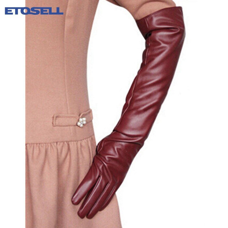 Women 7 Colors Opera Evening Party Gloves Faux Lea... – Grandado