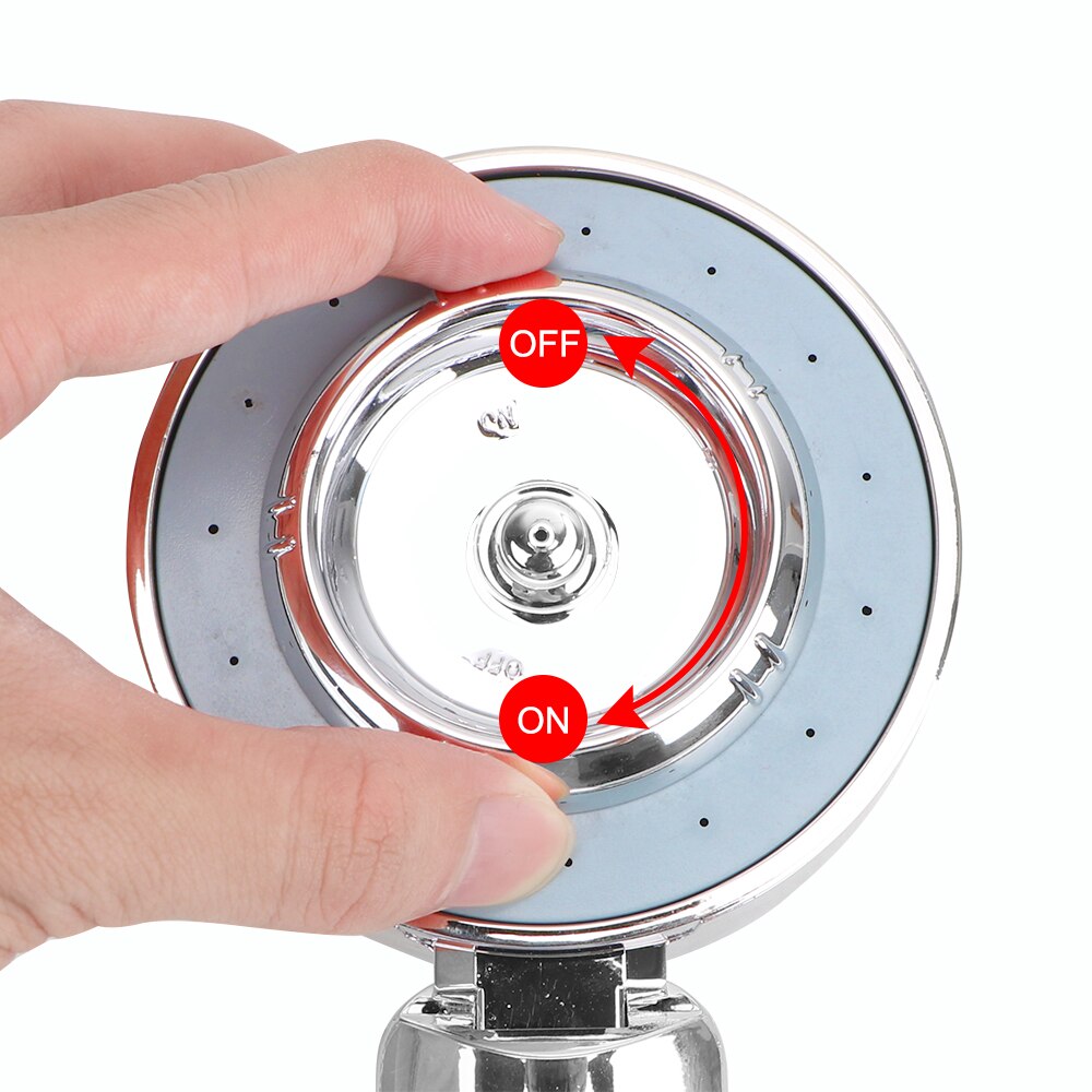 Round Booster Bath Shower Handheld High Pressure D... – Vicedeal