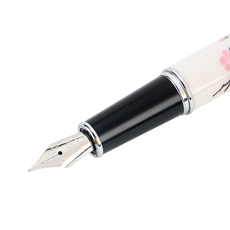 Ceramic Plum Blossom Iraurita Fountain Pen Wood Sh... – Vicedeal