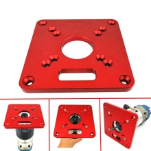 Aluminum Router Table Insert Plate w/ 2 Router Ins... – Grandado