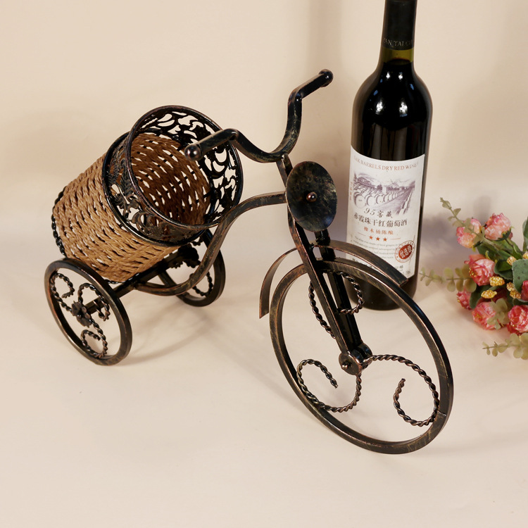 1PC high-end vintage wine rack tricycle wine holde... – Grandado