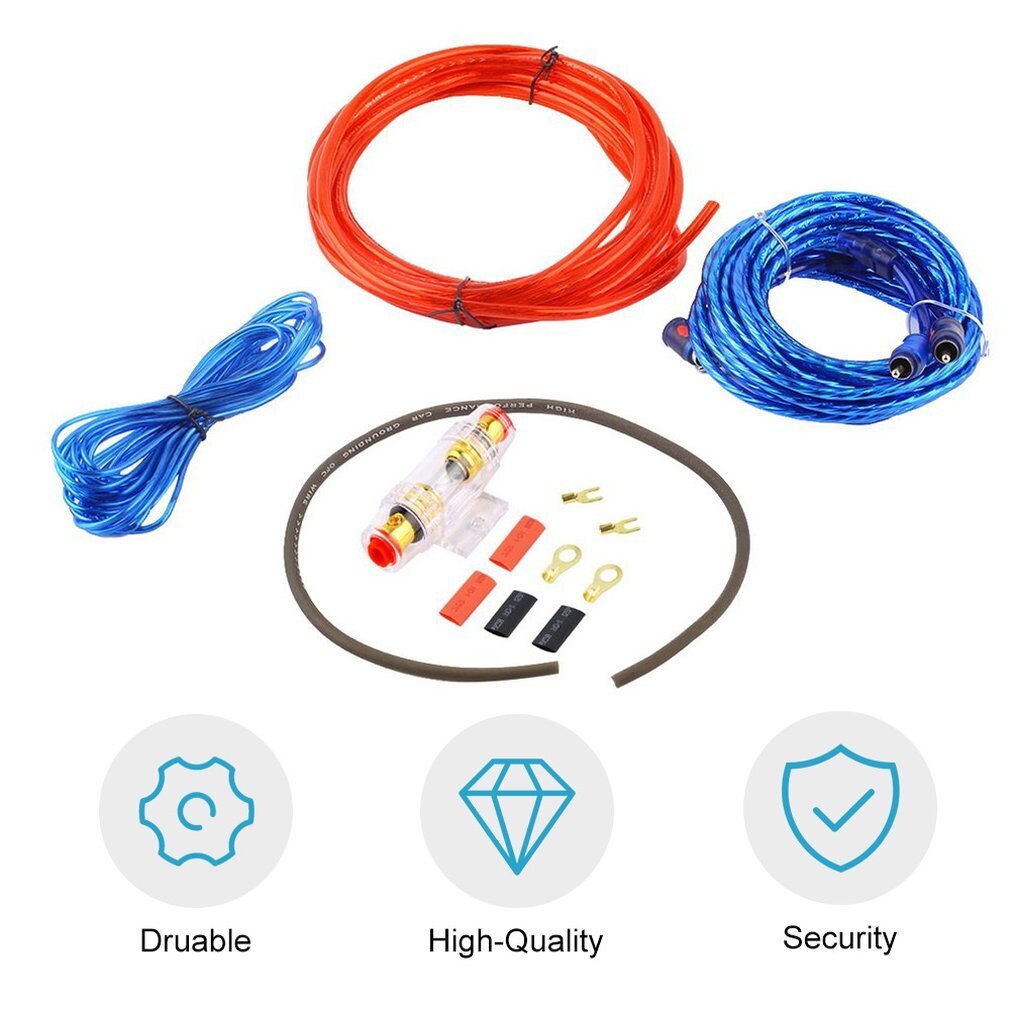 800W Car Audio Wire Wiring Amplifier Subwoofer Spe... – Grandado