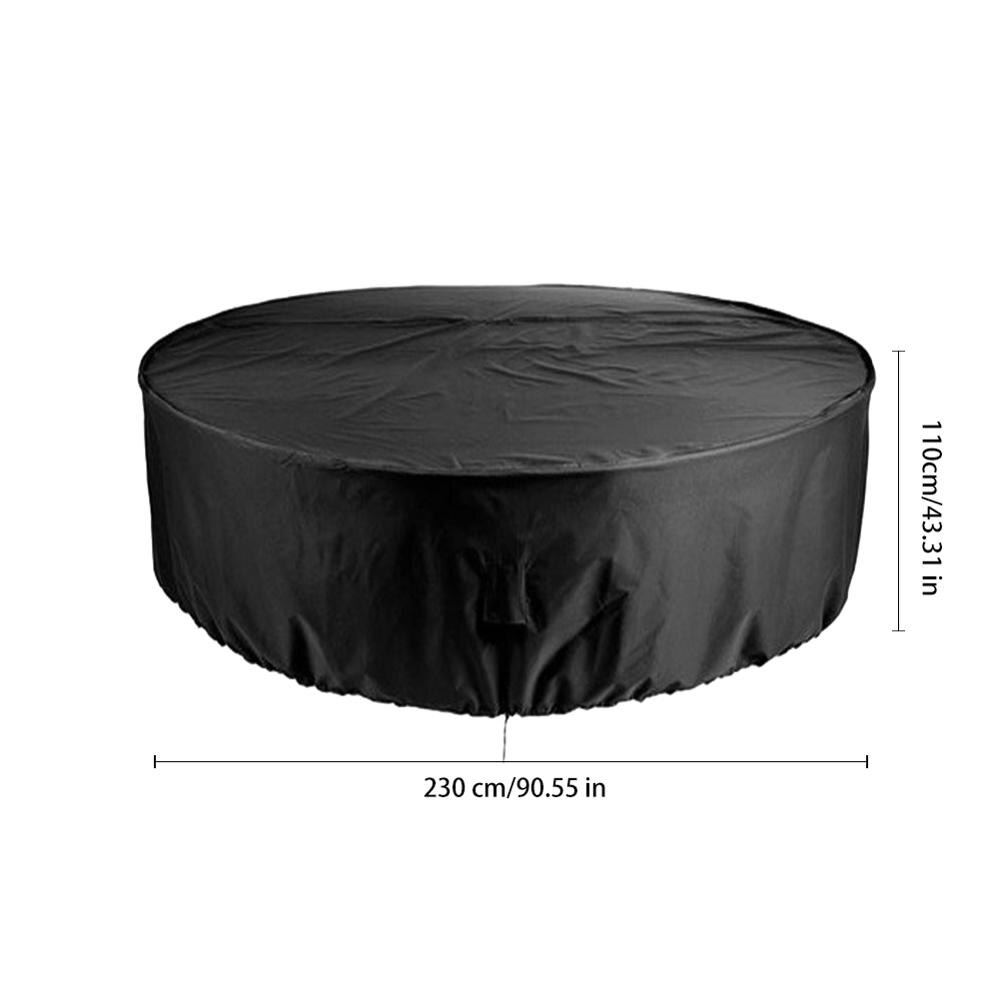 Large Circular Garden Table Cover, Waterproof Brea... – Grandado