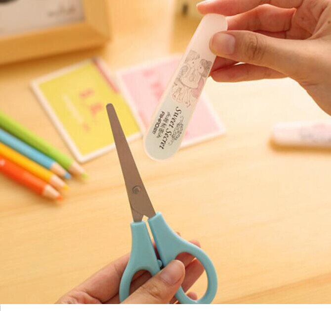 1PC Cartoon Scissors Safety Round Head Scissors Sc... – Grandado