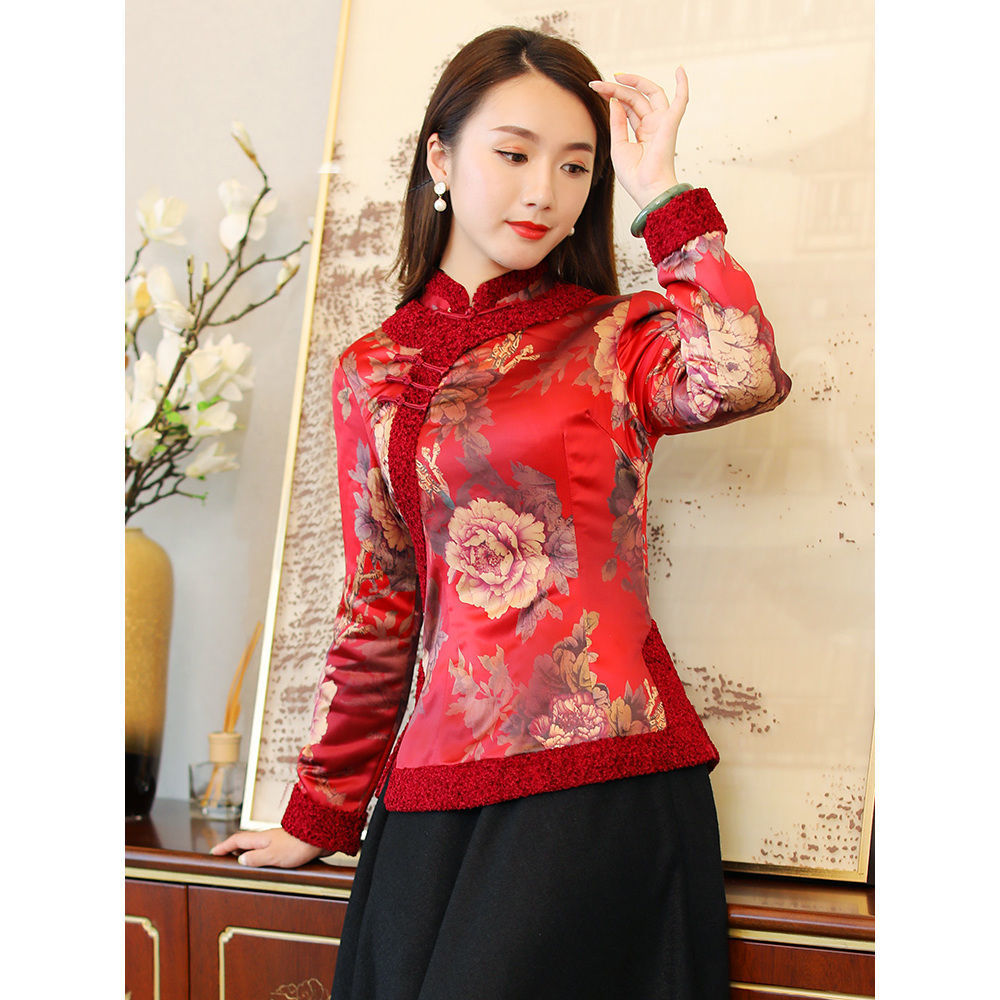Cheongsam Vrouwen Tang Kostuum Tops 2022 Katoen Bl... – Vicedeal