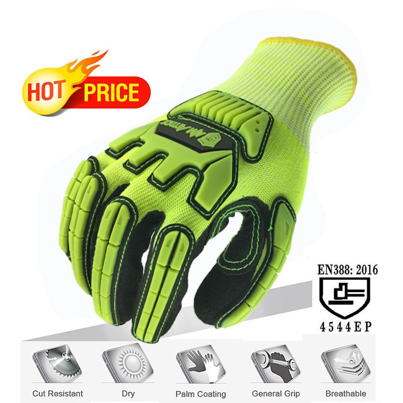 ANSI A5 Anti Vibration Mechanic Cut Resistant Safe... – Grandado