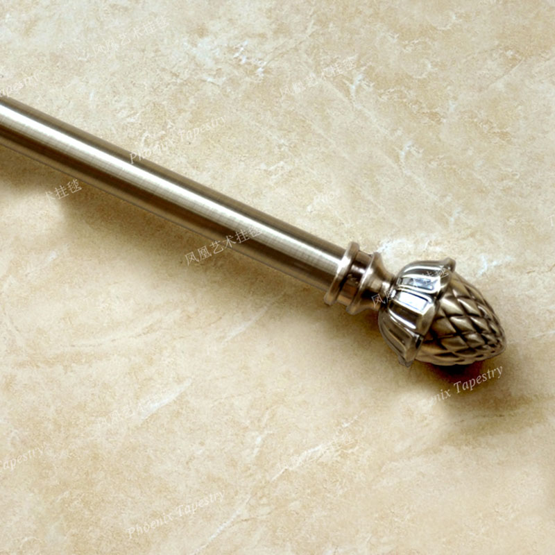 Bronze Tapestry wall hanging rod Home textile deco... – Grandado