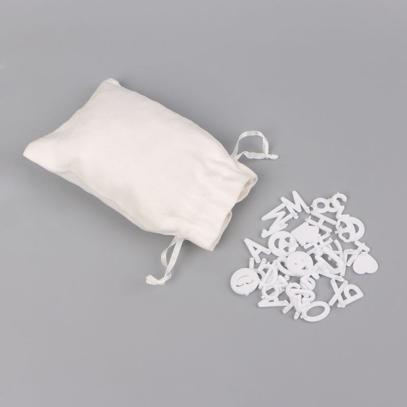 White Plastic Letter Board Letters Set 230 Numbers... – Grandado