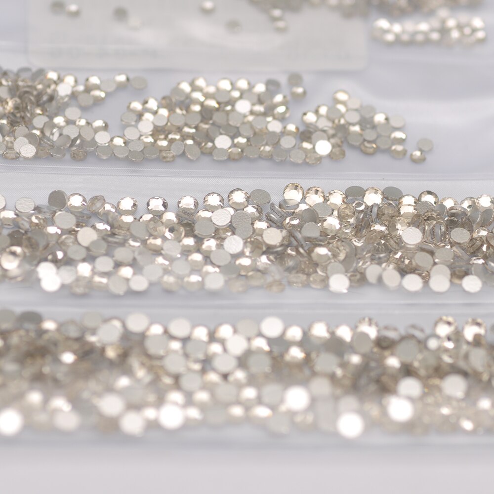 Clear Color Mix Size 1440PCS SS3-SS10 Nail Art Rhi... – Grandado