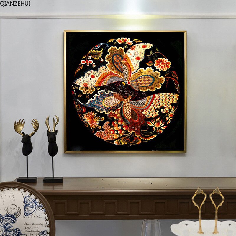 QIANZEHUI Needlework,Printed princess Animal serie... – Grandado