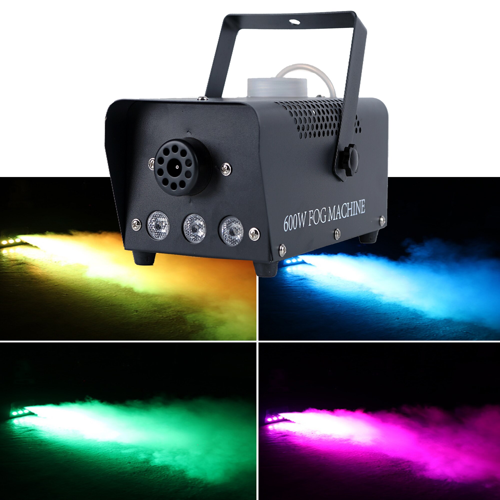 600W Watt Afstandsbediening Rookmachine Mini Rood,... – Grandado