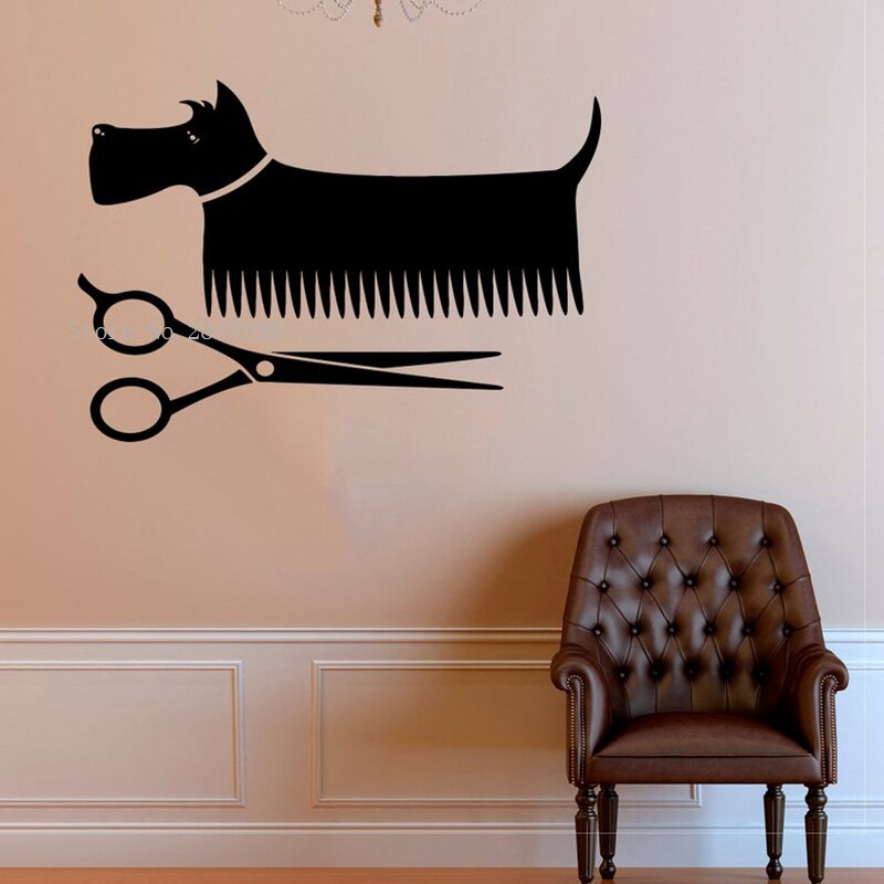 Dog Grooming Wall Decal Pet Grooming Pet Care Wall... – Vicedeal