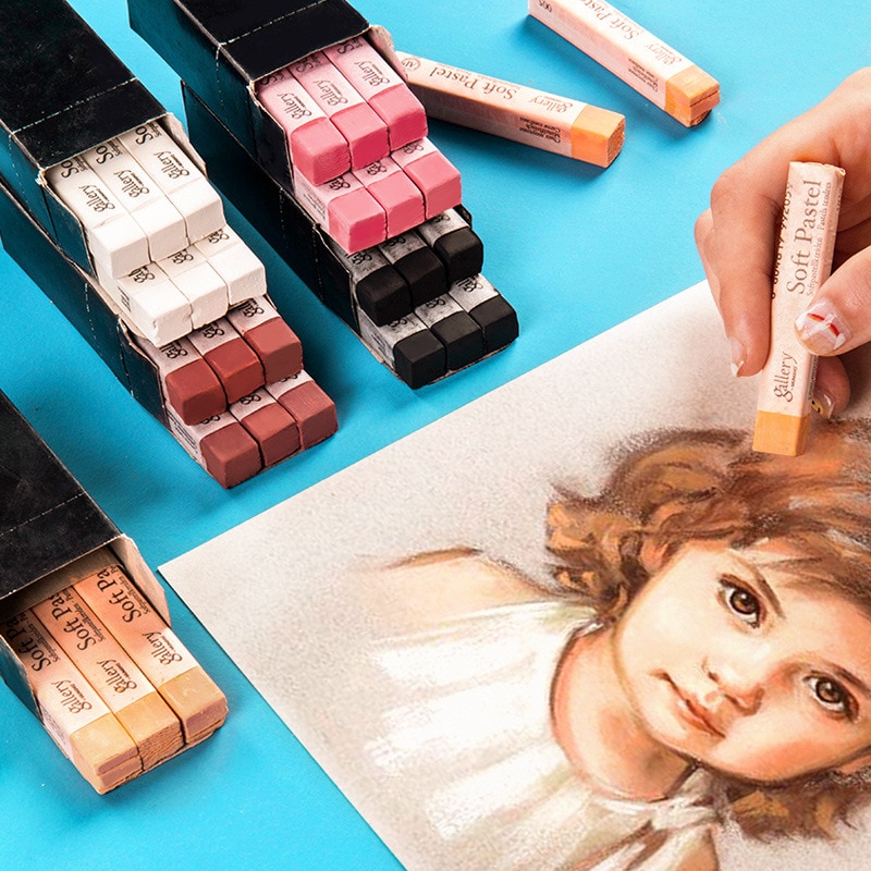 Korea Painting Crayons Soft Pastel Skin Colors Set... – Grandado