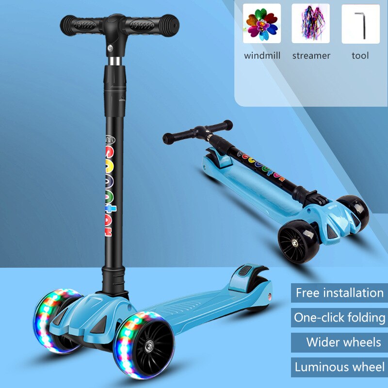 Kinder Roller 3 Rad Roller mit Flash Räder Tretrol... – Grandado