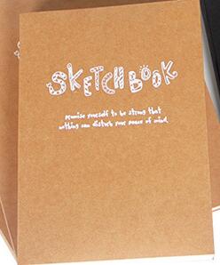 15cmX21cm , A5 Vintage Blank Sketch book , Retro S... – Grandado