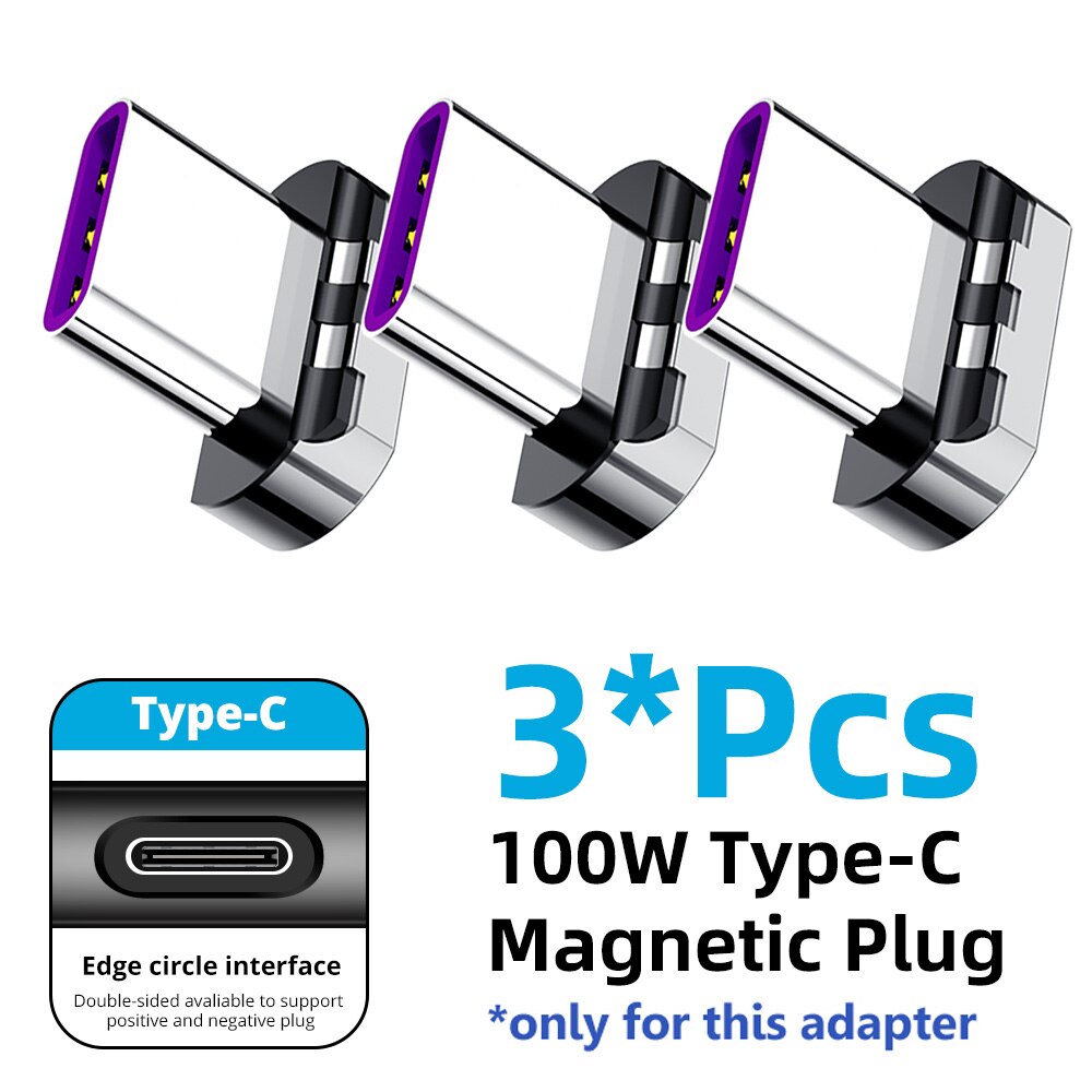 ANMONE-adaptador magnético Usb tipo C a tipo C, co... – Grandado