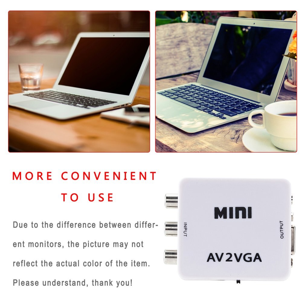 Mini Hd AV2VGA Video Converter Converter Met 3.5Mm... – Vicedeal