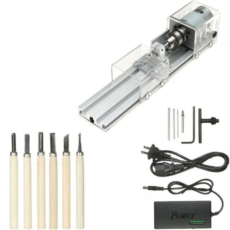 Mini DIY woodworking lathe grinding and polishing ... – Vicedeal