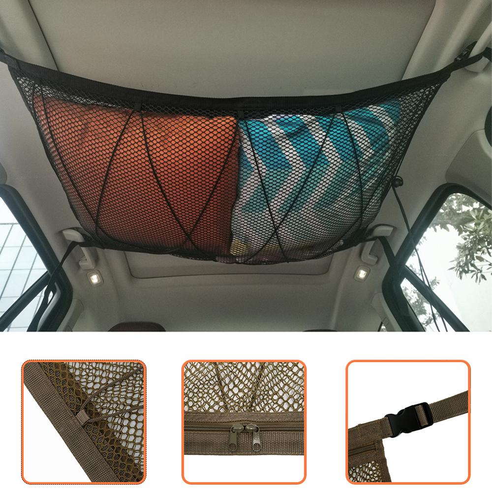Car Ceiling Cargo Net Pocket Car Roof Storage Bag ... – Grandado