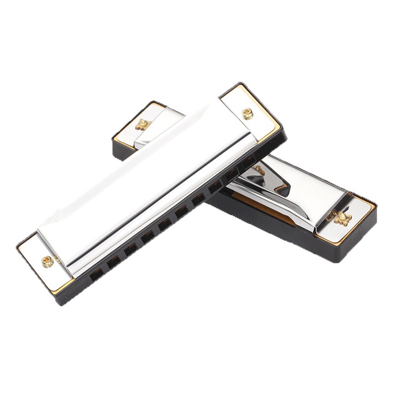 KONGSHENG 10 Hole Harmonica Kids Silver Blues Diat... – Grandado