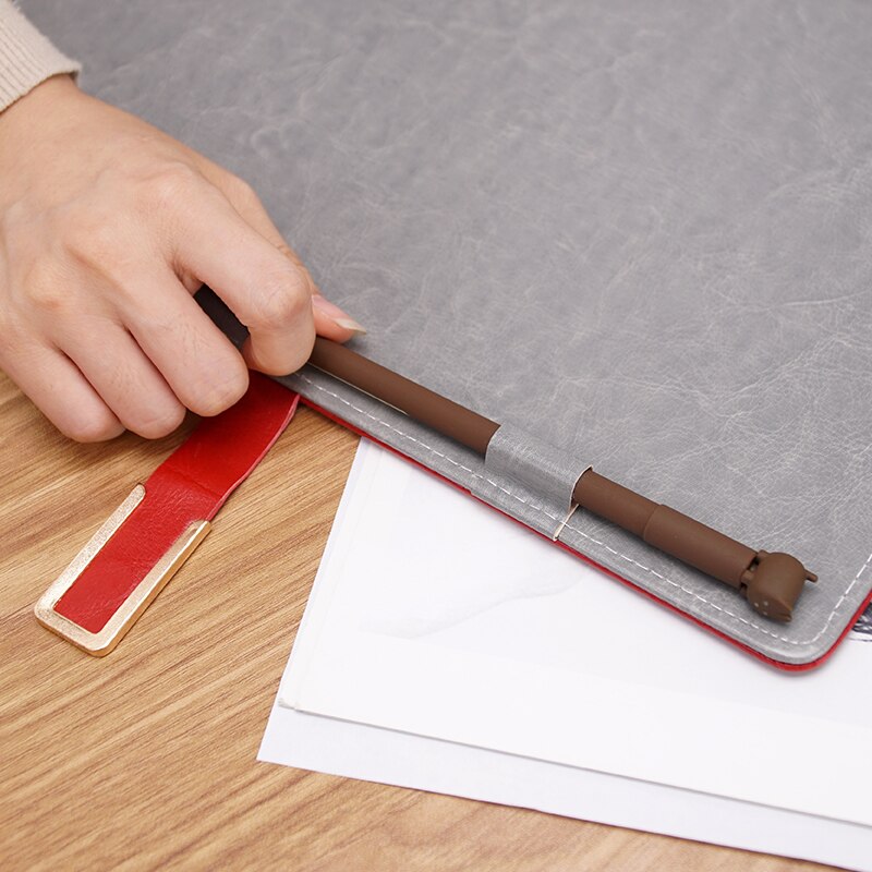 PU Leather Portafolios A4 Document Organizer Confe... – Vicedeal