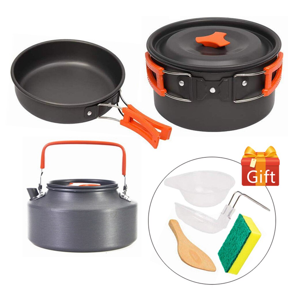 Hiker's camping cooker, 3 pieces/set of frying pan... – Grandado