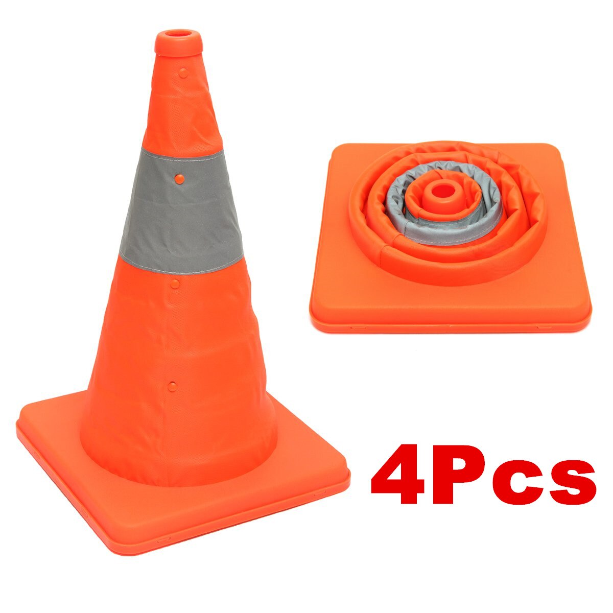 40CM Folding Collapsible Orange Road Safety Cone T... – Grandado
