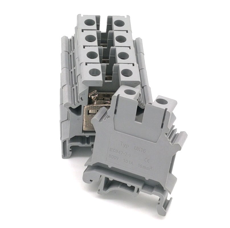 10Pcs UK-16N Din Rail Universele Schroef Terminal ... – Vicedeal