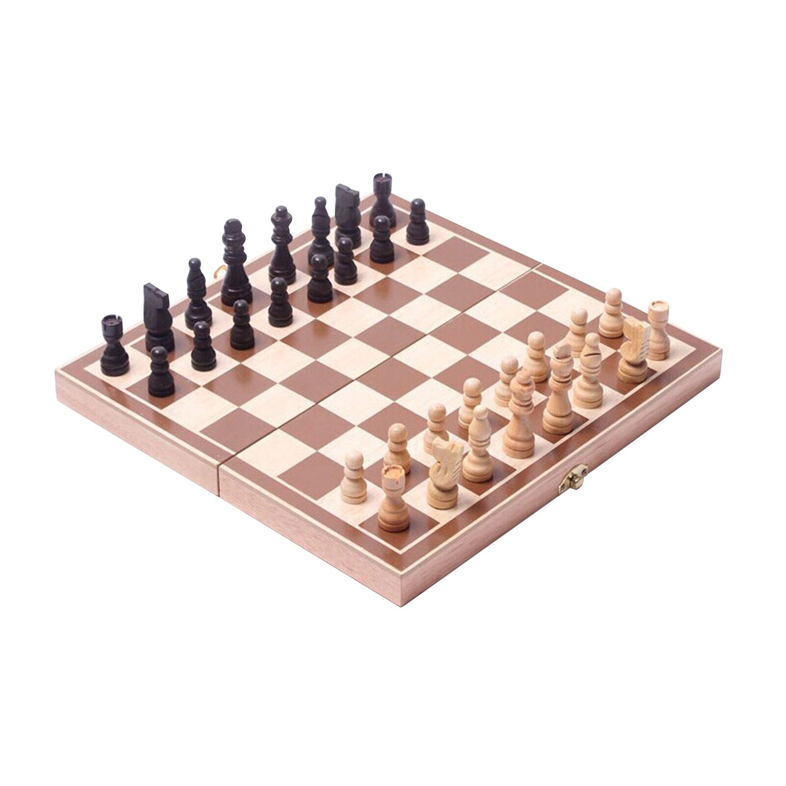 Wooden Adults Kids Chess Set Travel Chess Board Ga... – Vicedeal