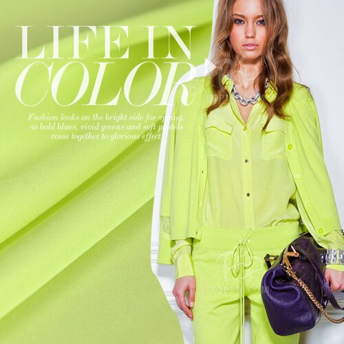 140cm wide green bright color solid color neon gre... – Grandado