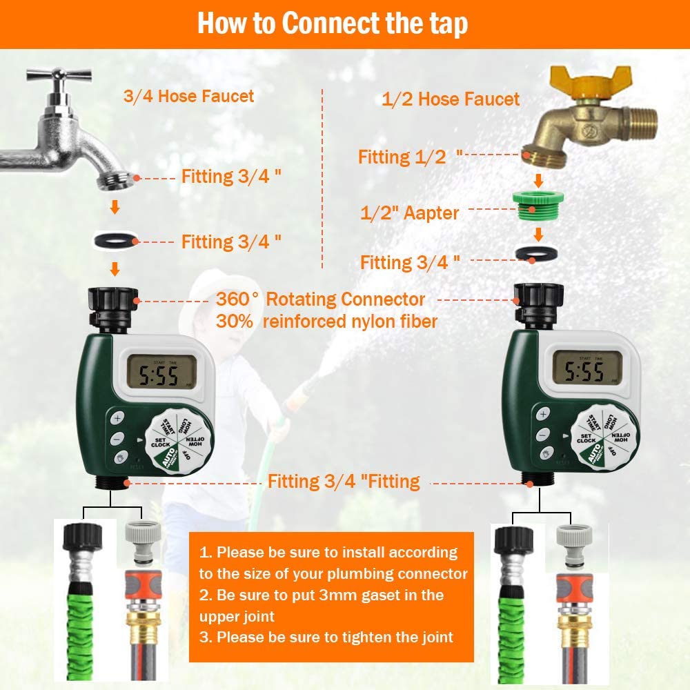 Automatic Garden Watering System Kits Timer Contro... – Grandado