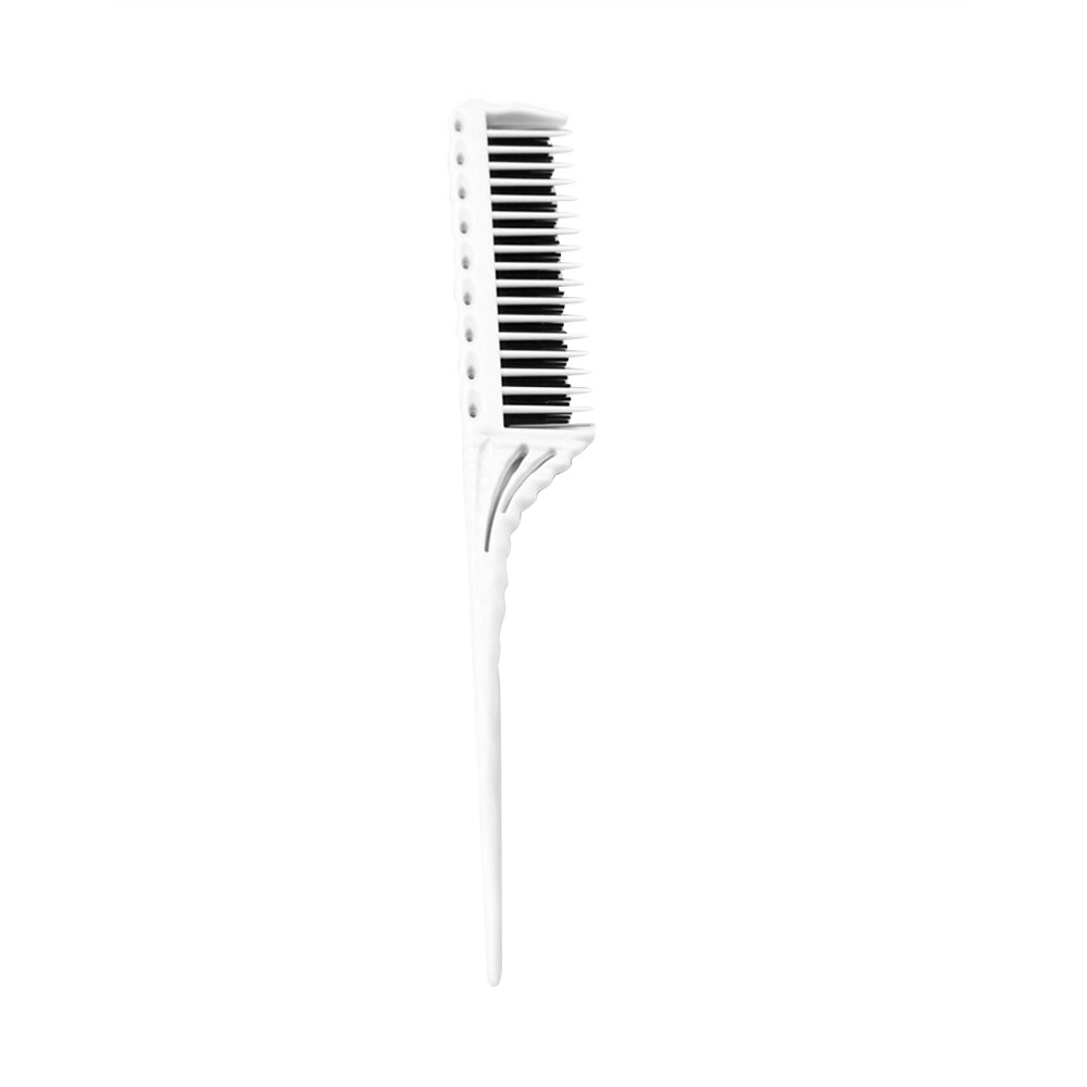 3-Row Teeth Teasing Comb Detangling Brush Rat Tail... – Grandado