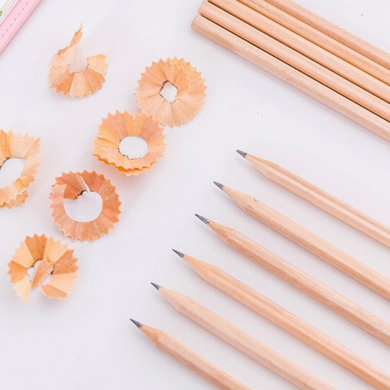 Log Pencil 20pcs/set HB Nature Wood Writing Studen... – Vicedeal