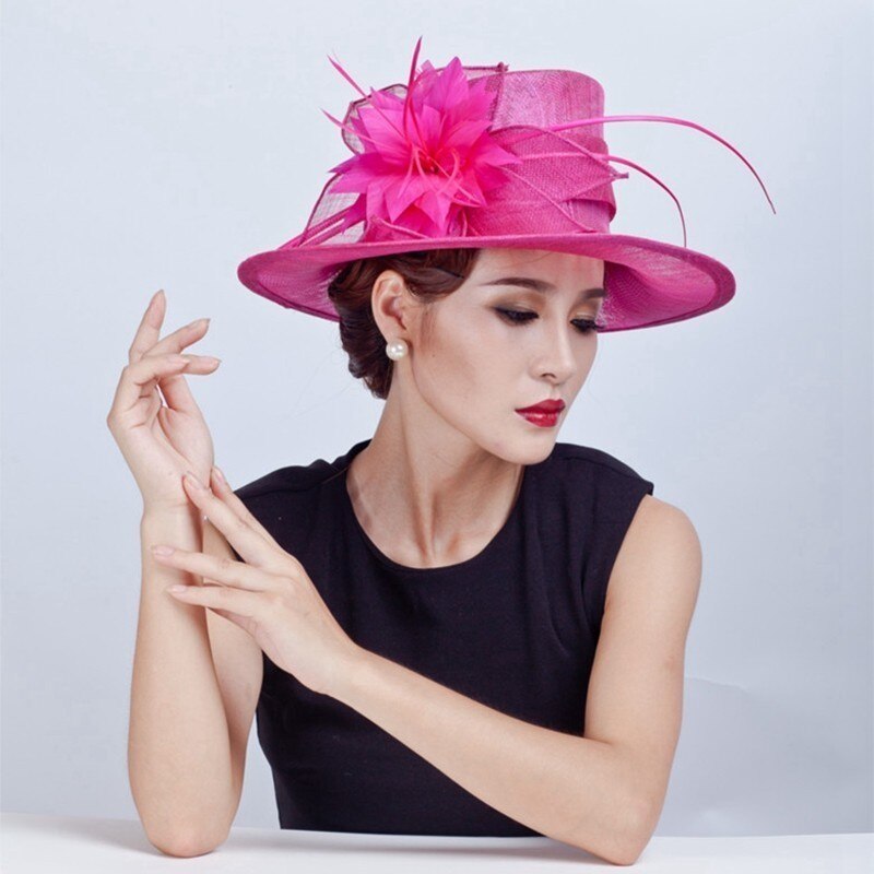 Women Chic Fascinator Hat Cocktail Party Fedora Ha... – Grandado