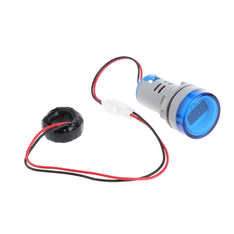 AC 220V 0-100A Digital Ammeter 22mm LCD Display AC... – Grandado