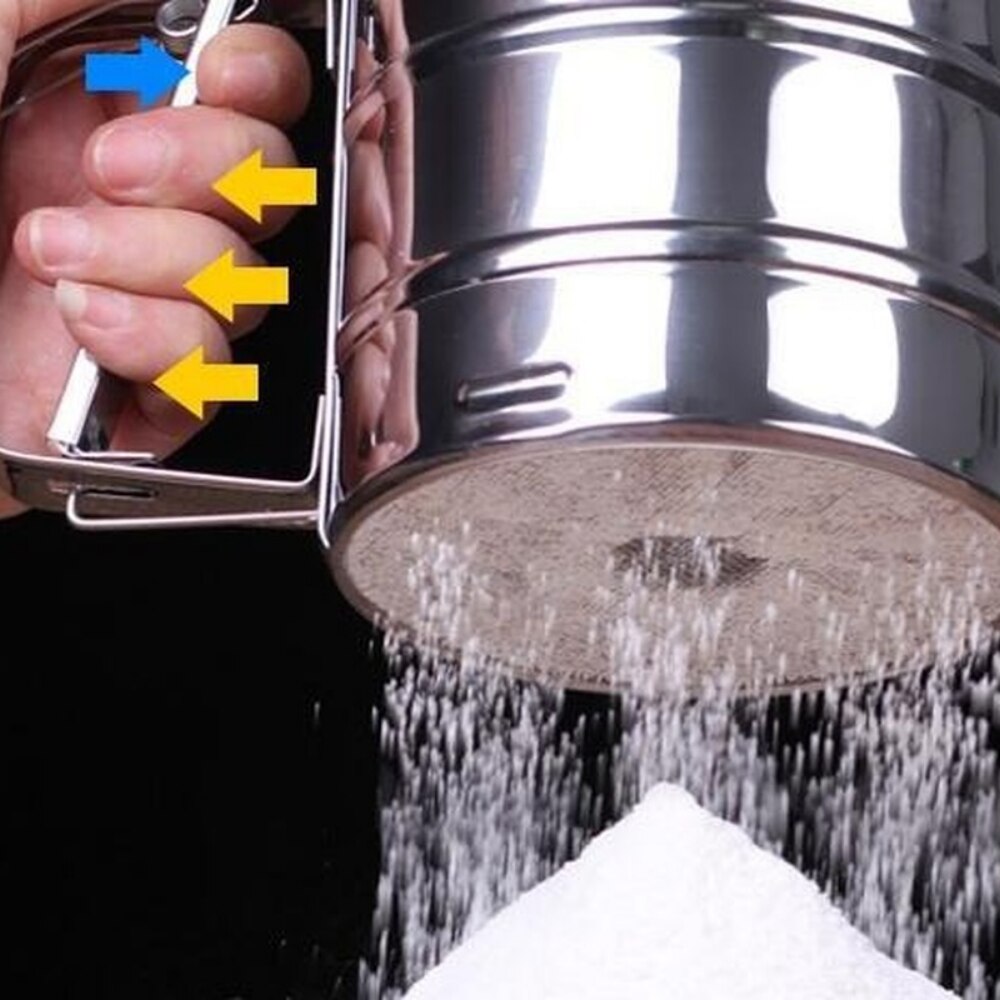 Useful Portable Cake Net Sieve Flour Sieve Filter ... – Vicedeal