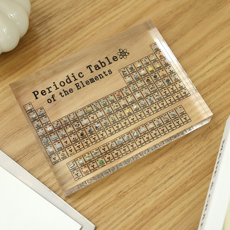 Acrylic Periodic Table Display With Real Elements ... – Grandado