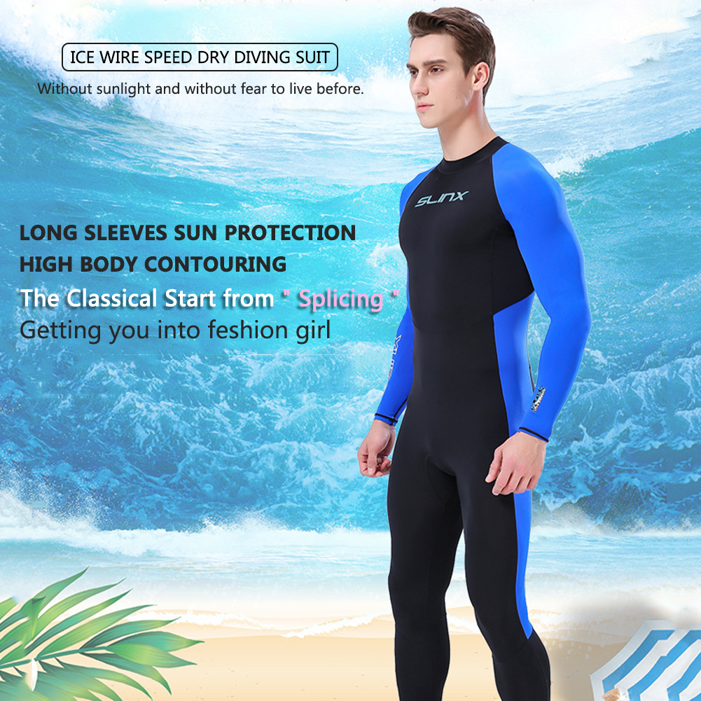 SLINX Men Wetsuit Quick Dry UV Protection Full Bod... – Vicedeal