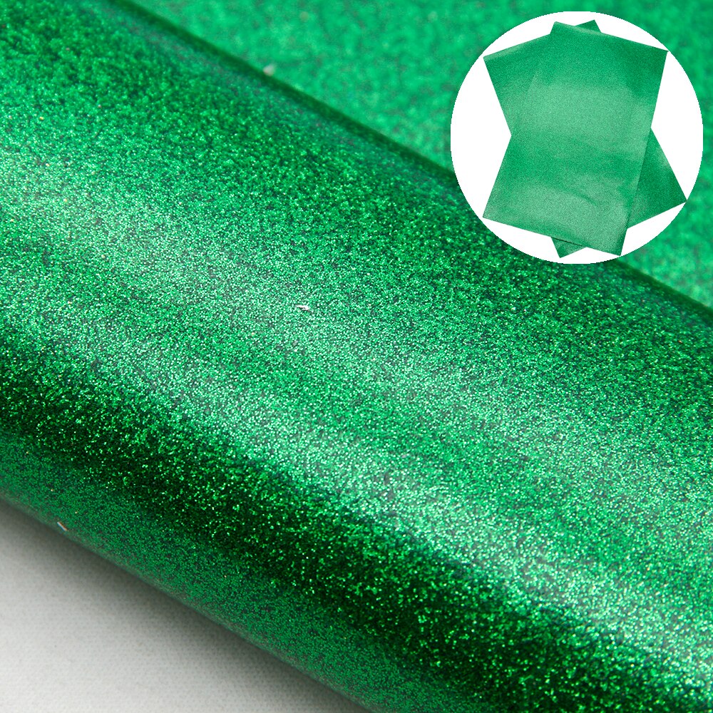 Green Series Faux Leather Glitter Cross Grain PVC ... – Vicedeal