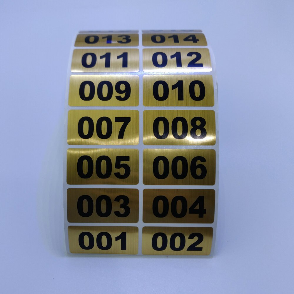 1000 Consecutive Sequential Numbering Labels Adhes... – Vicedeal