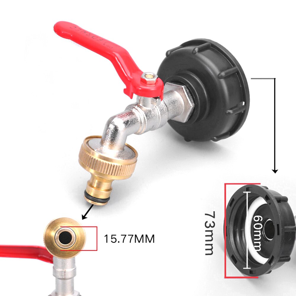 Messing Tap Duurzaam Ibc Tank Tap Adapter Grove Dr... – Grandado