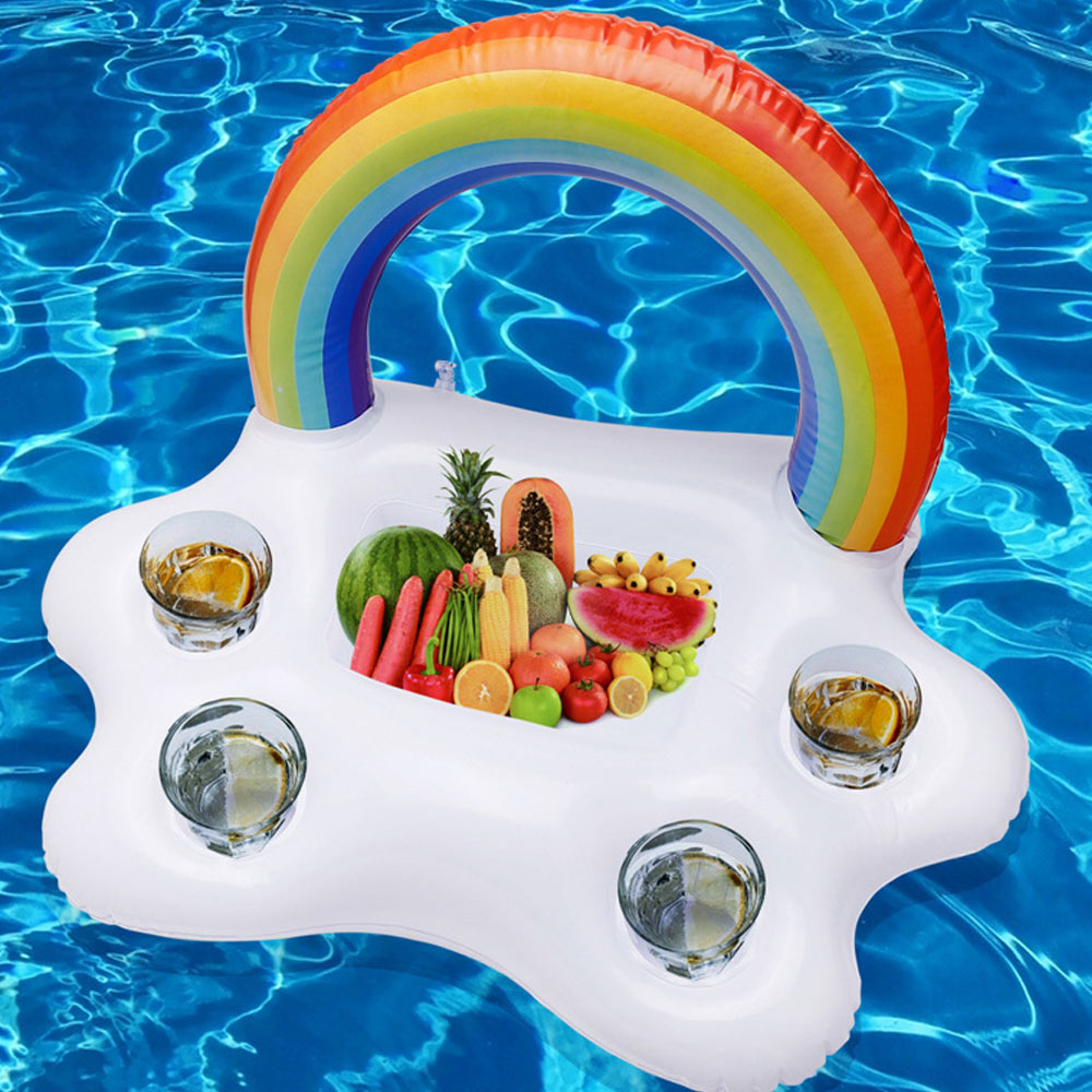 Pool Float Beer Table Drinking Cooler Table Bar Tr... – Grandado