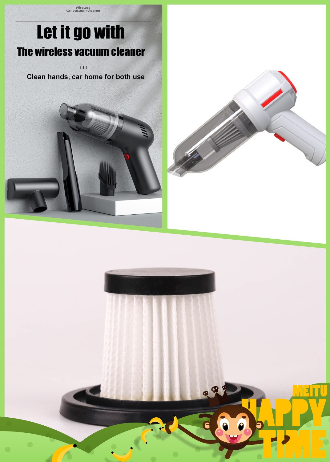 Original Vacuum Cleaner Accessories HEPA Filter Handheld Cordless ...