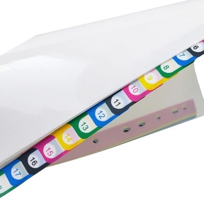 A4 label separator index paper 11 holes plastic lo... – Vicedeal